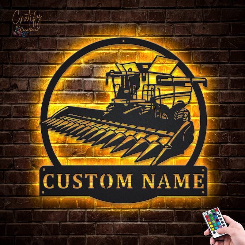 Farm Lighted Sign - Etsy