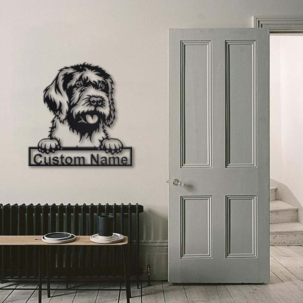 Wirehaired Pointing Griffon Metal Sign With LED Lights, Custom ...