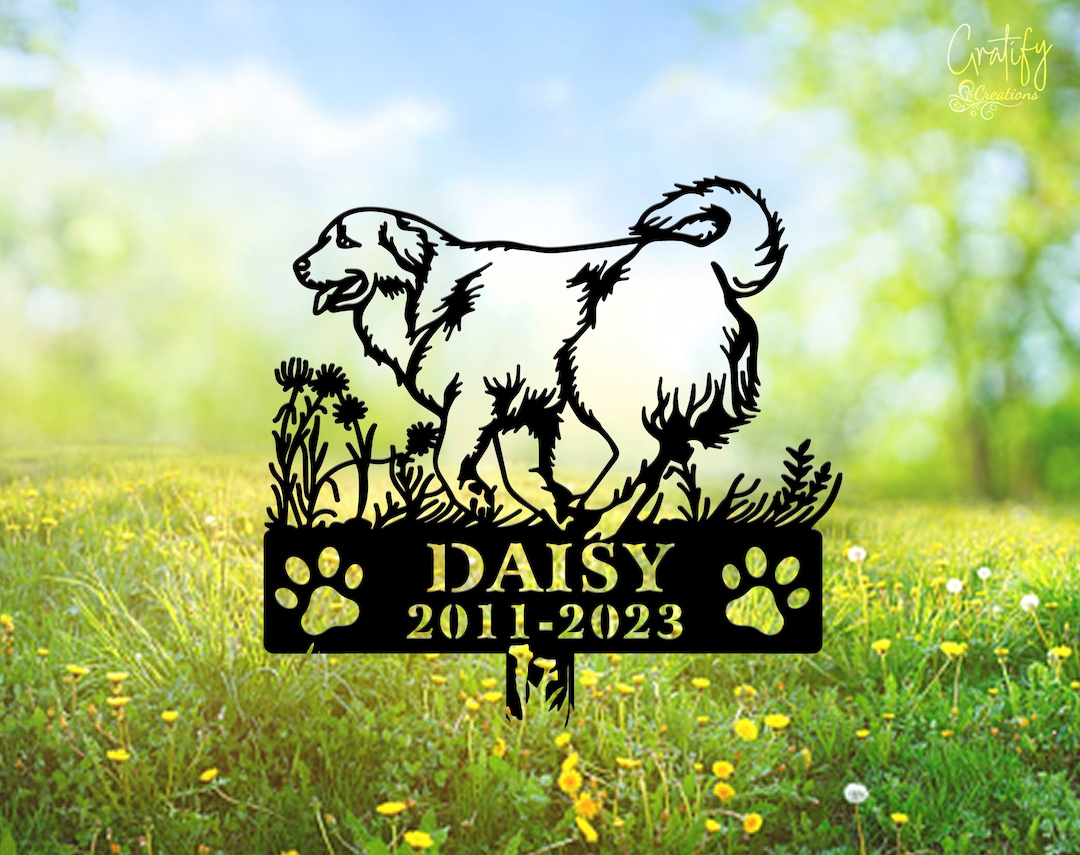 Great Pyrenees Dog Sign Great Pyrenees Dog Memorial Stake, Metal Stake ...