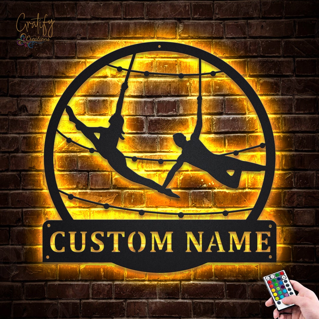 Circus Sports Metal Sign LED Lights V6, Custom Circus Sports Metal Sign ...