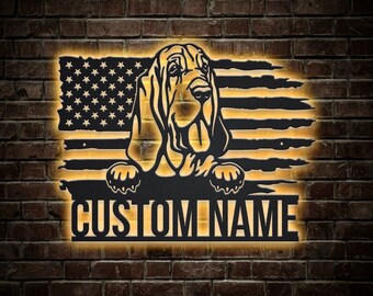 Custom Bloodhound Sign - Etsy