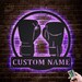 Boxing Gloves Metal Sign LED Lights V1, Custom Boxing Metal Sign ...