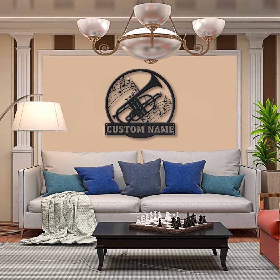 Personalized Cornet Music Metal Sign Art, Custom Cornet Music Metal ...
