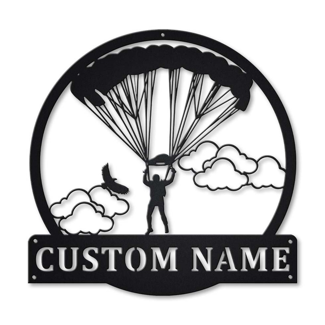 Parachuting Skydiving Metal Sign Art,custom Parachuting Skydiving Metal ...