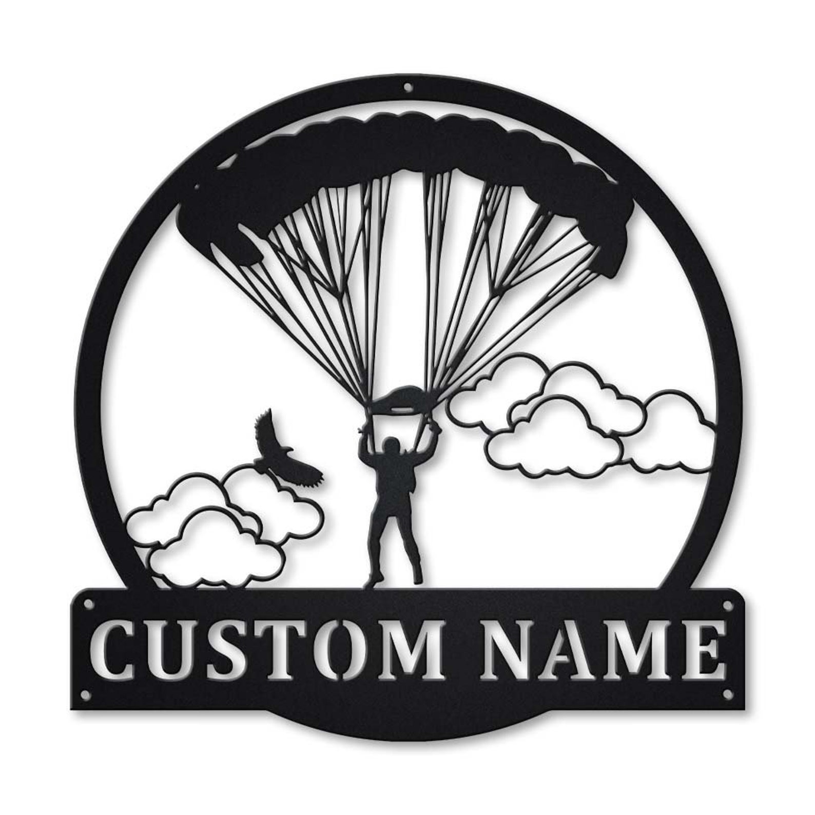 Parachuting Skydiving Metal Sign Artcustom Parachuting - Etsy