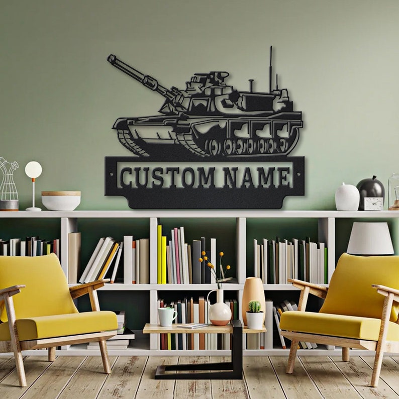 Custom US Military Tank Monogram Metal Sign Art Personalized - Etsy