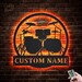 Drum Metal Wall Art With LED Lights V4, Custom Drummer Metal Signs ...