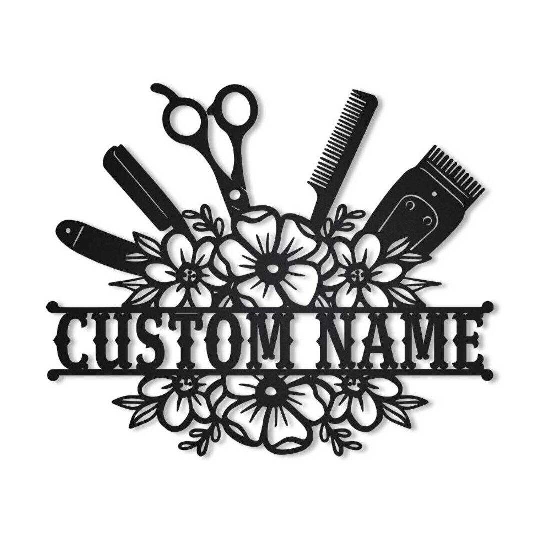 Custom Hair Stylist Metal Sign Art, Personalized Hair Stylist Metal ...