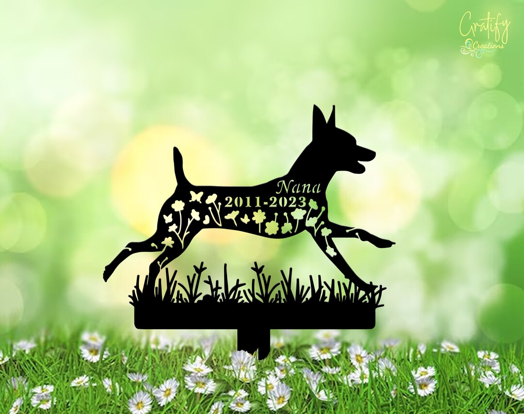 Toy Fox Terriers Dog Sign Dog Memorial Stake, Metal Stake, Sympathy ...