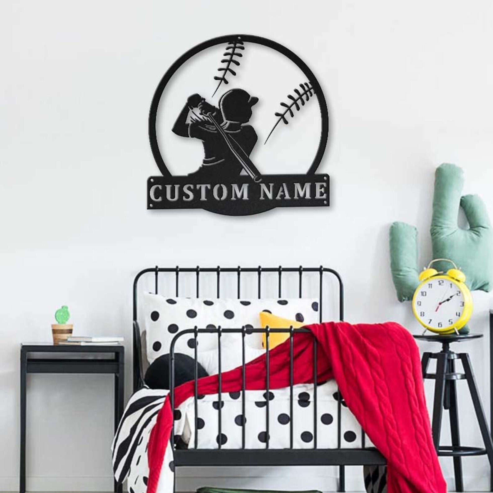 Personalized Softball Monogram Metal Sign Art , Custom Softball Metal ...