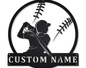 Personalized Softball Locker Room Sign Add Any Softball Players Name ...