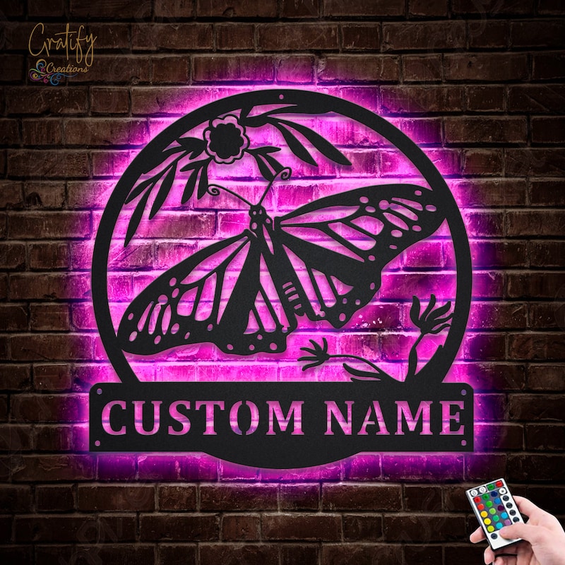 Butterfly Neon Sign - Etsy
