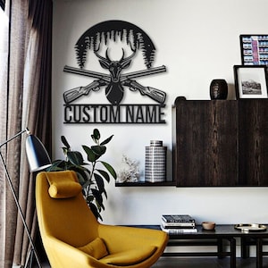 Custom Deer Hunting Metal Sign LED Rgb,deer Hunting Neon Signs, Cabin ...