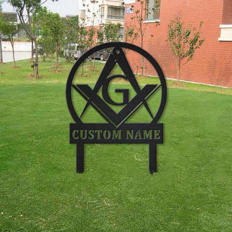 Masonic Freemasonry Metal Yard Art, Custom Masonic Metal Yard Art ...