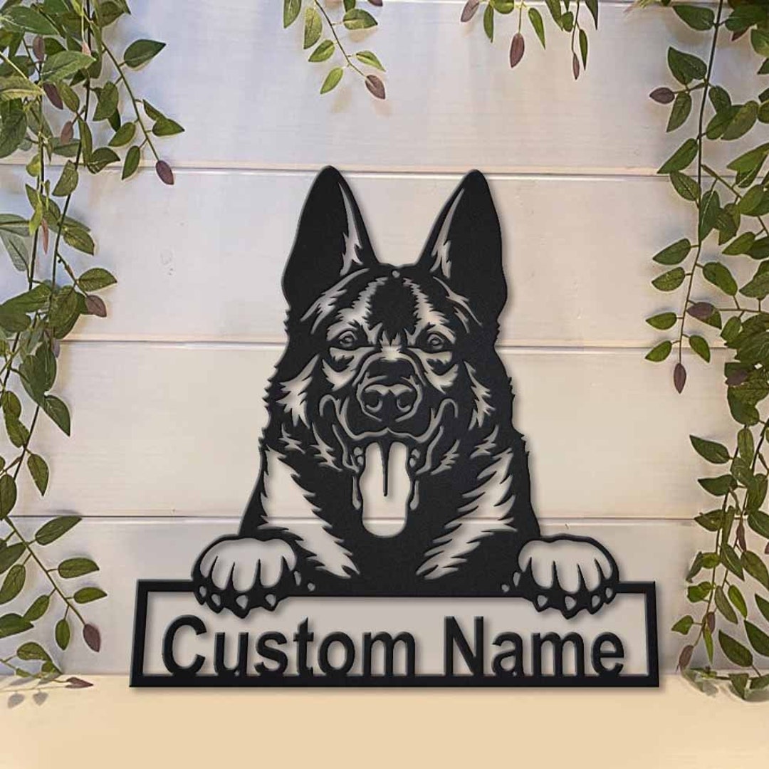 West Gothic Dog Metal Sign Art, Custom West Gothic Dog Metal Sign, Dog ...