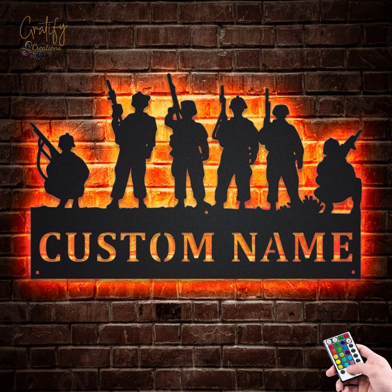 Military Neon Sign - Etsy