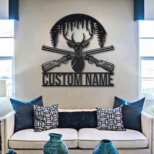 Custom Deer Hunting Metal Sign LED Rgb,deer Hunting Neon Signs, Cabin ...