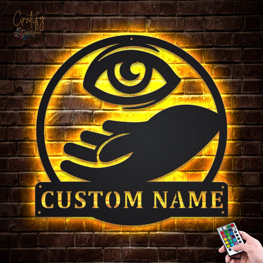 Masonic Freemason Metal Wall Art LED Lights V5, Custom Masonic Metal ...