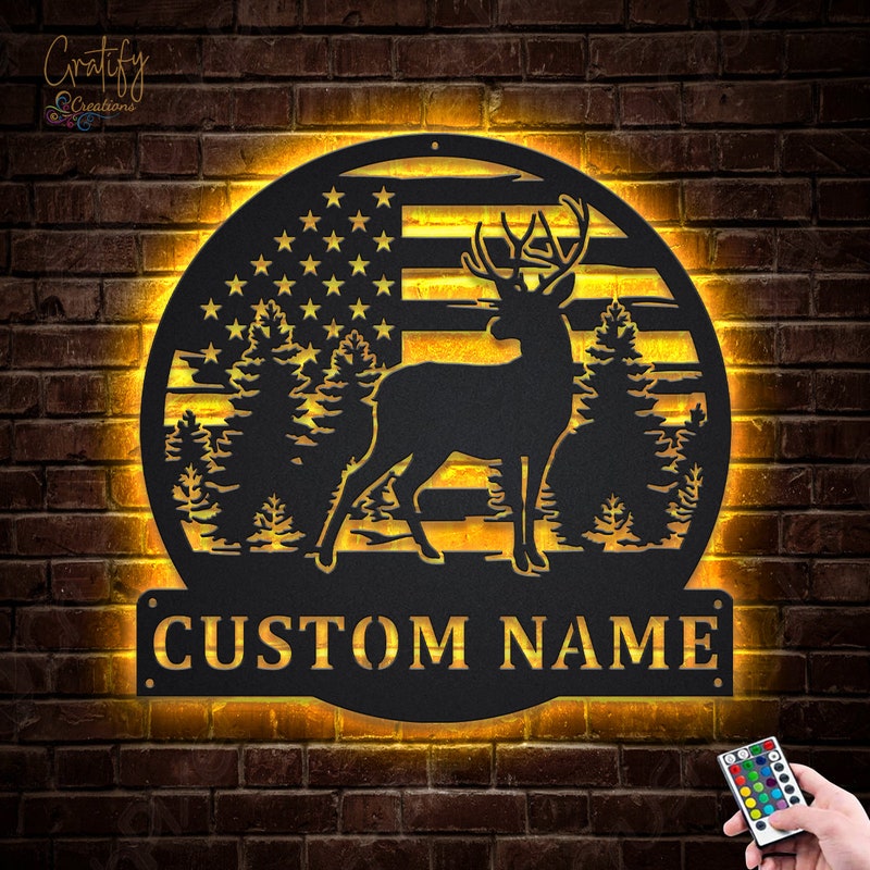 Deer Porch Sign - Etsy
