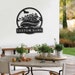 Personalized Rafting Monogram Metal Sign Art , Custom Rafting Metal ...