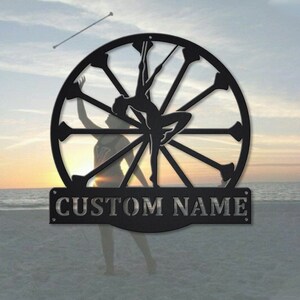 Baton Twirling Metal Wall Art LED Light V3, Custom Baton Twirling Metal ...