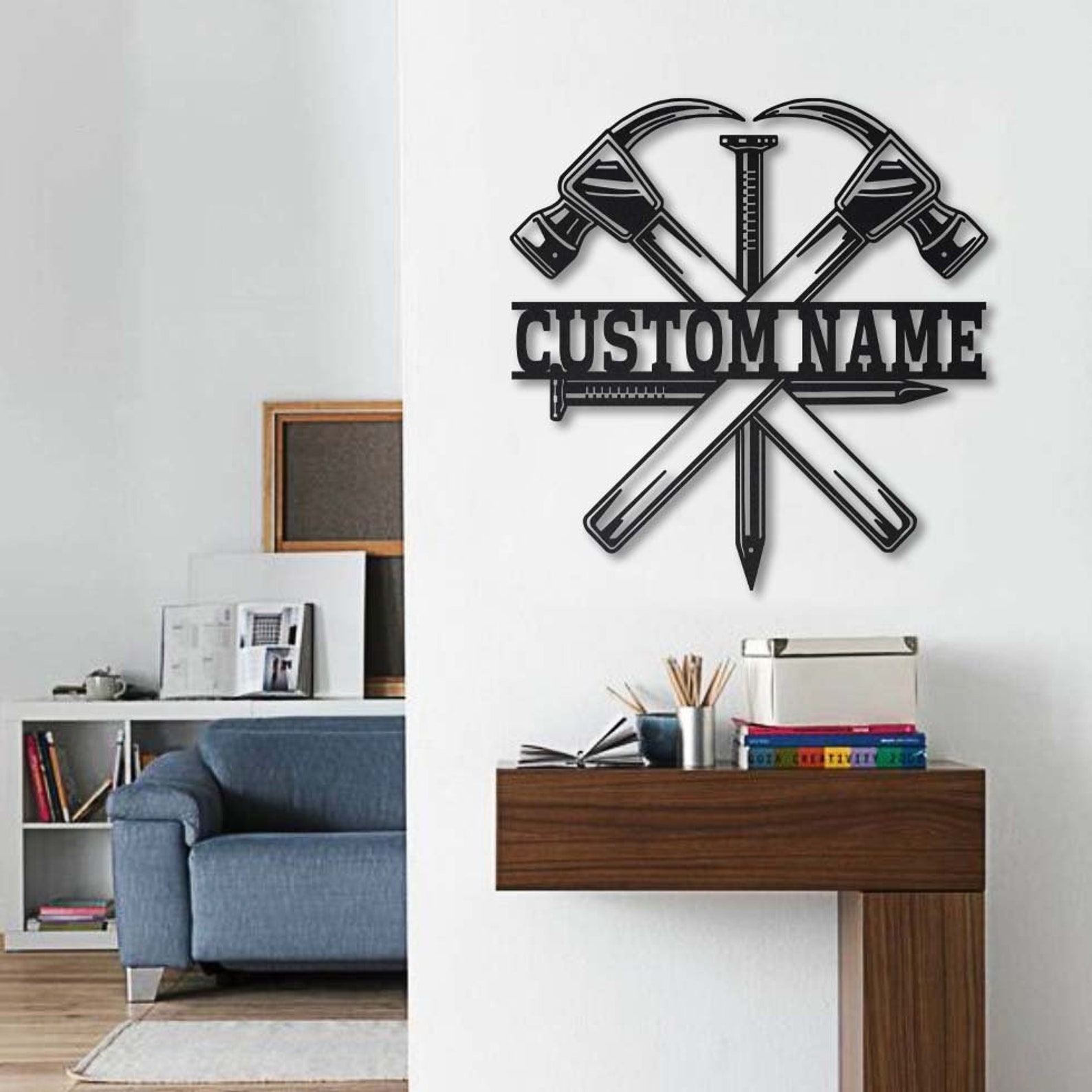 Custom Carpenter Metal Sign Art V3 Personalized Carpenter - Etsy