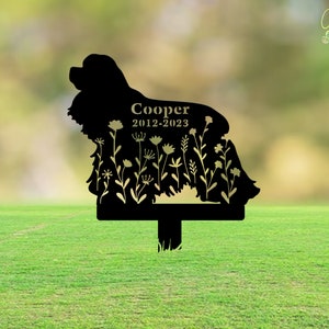 Cocker Spaniels Dog Sign , Custom Dog Memorial Stake, Metal Stake ...