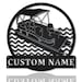 Custom Pontoon Boat Metal Signs Art V5, Personalized Pontoon Boat ...