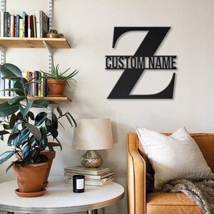 Alphabet Z Metal Sign LED Lights, Custom Alphabet Metal Sign, Alphabet ...