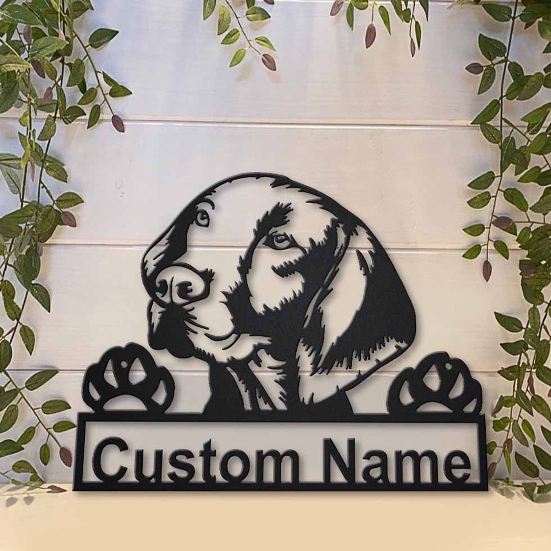 Hungarian Vizsla Dog Metal Sign Art, Custom Hungarian Vizsla Dog Metal ...