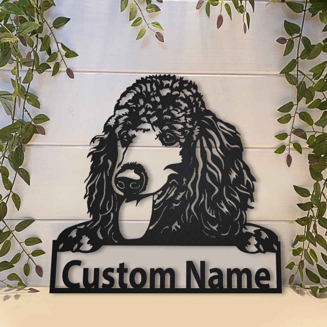 Poodle Dog Metal Sign Art, Custom Poodle Dog Metal Sign, Poodle Dog ...