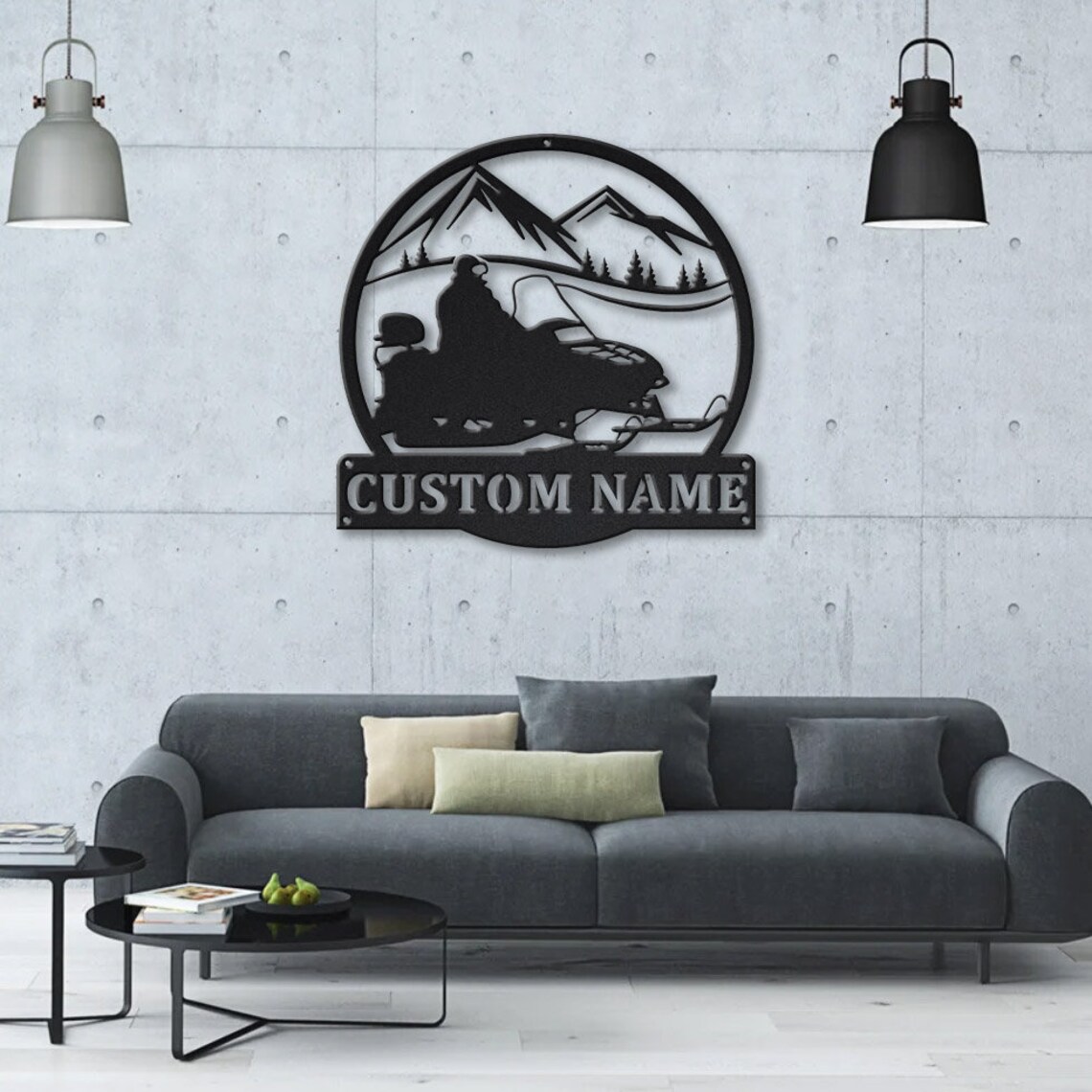 Custom Snowmobiling Monogram Metal Sign Art Personalized - Etsy