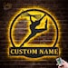 Powerlifting Sport Metal Sign LED Lights V2, Custom Powerlifting Metal ...