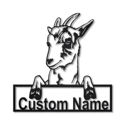 Custom Goat Farm Monogram Metal Sign Art V2 Personalized - Etsy
