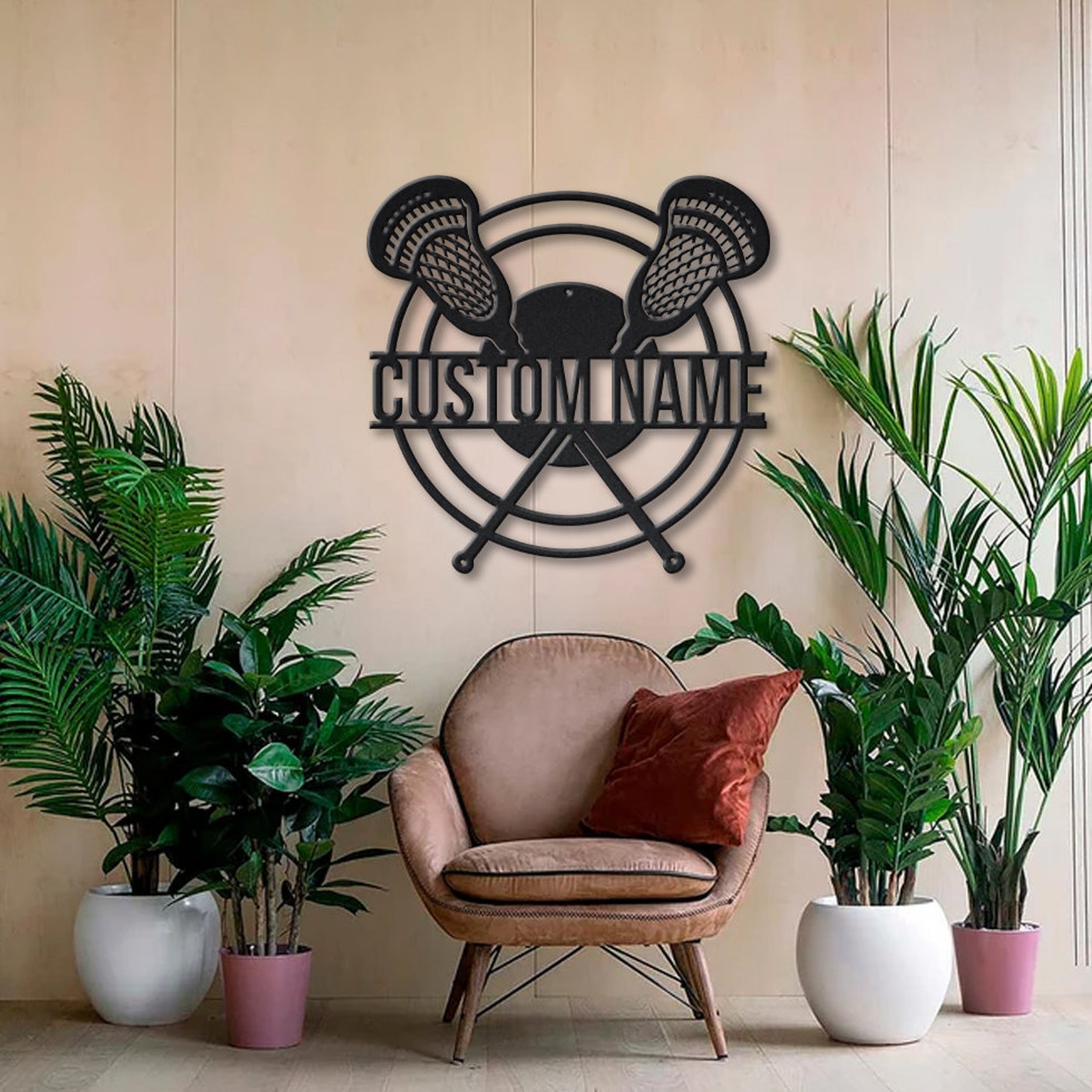 Custom Lacrosse Sticks Metal Sign With LED Lights V2 - Etsy