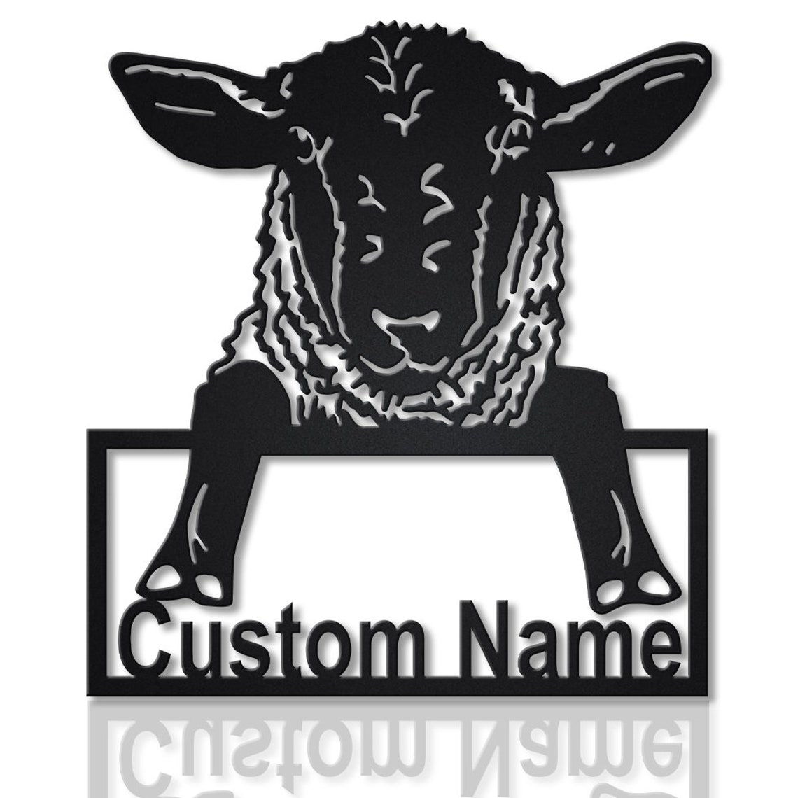 Personalized Sheep Animal Metal Sign With LED Lights Custom - Etsy
