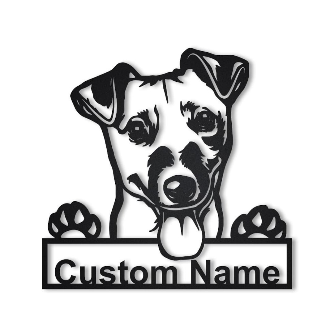 Custom Jack Russell Terries Metal Sign Art, Personalized Jack Russell ...
