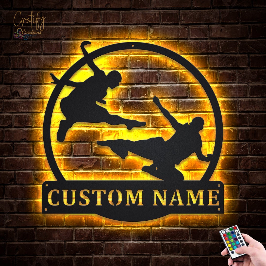 Karate Metal Wall Sign With LED Lights – Custom Martial Arts Decor - Etsy