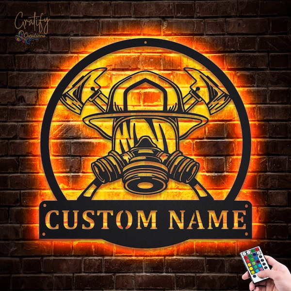 Firefighter Neon Sign - Etsy