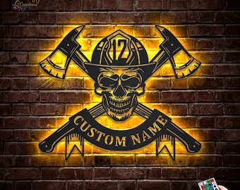 Neon Firefighter - Etsy