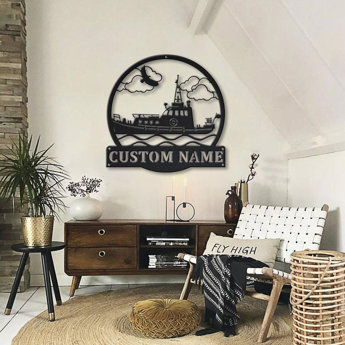 Tugboat Ship Monogram Metal Sign Art Custom Tugboat Ship - Etsy