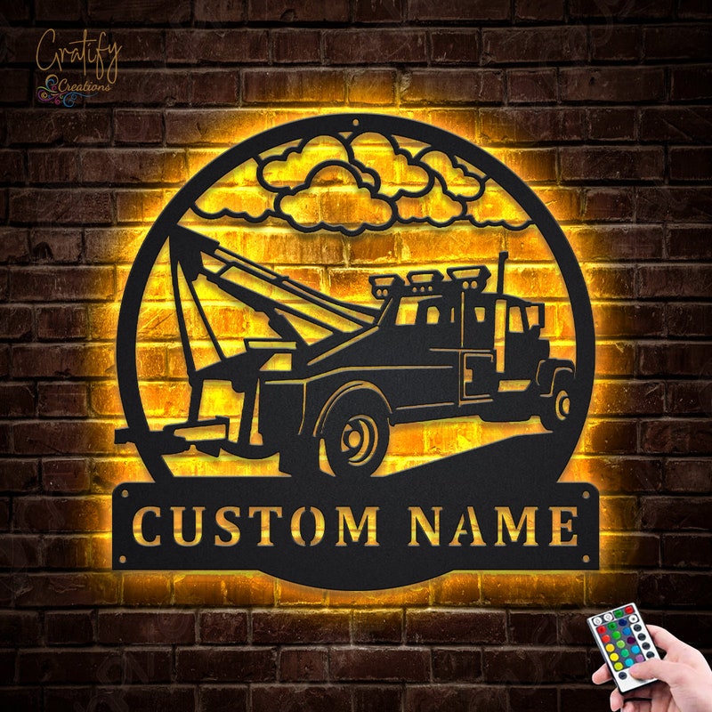 Tow Truck Led Sign - Etsy