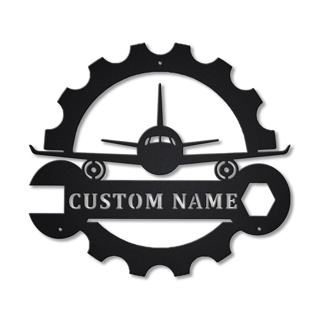 Aircraft Mechanic Metal Sign Art, Custom Aircraft Mechanic Metal Signs ...
