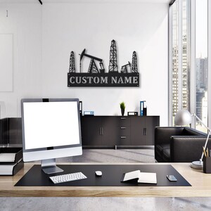 Oilfield Metal Sign LED Lights V5, Custom Oilfield Metal Sign, Oil ...