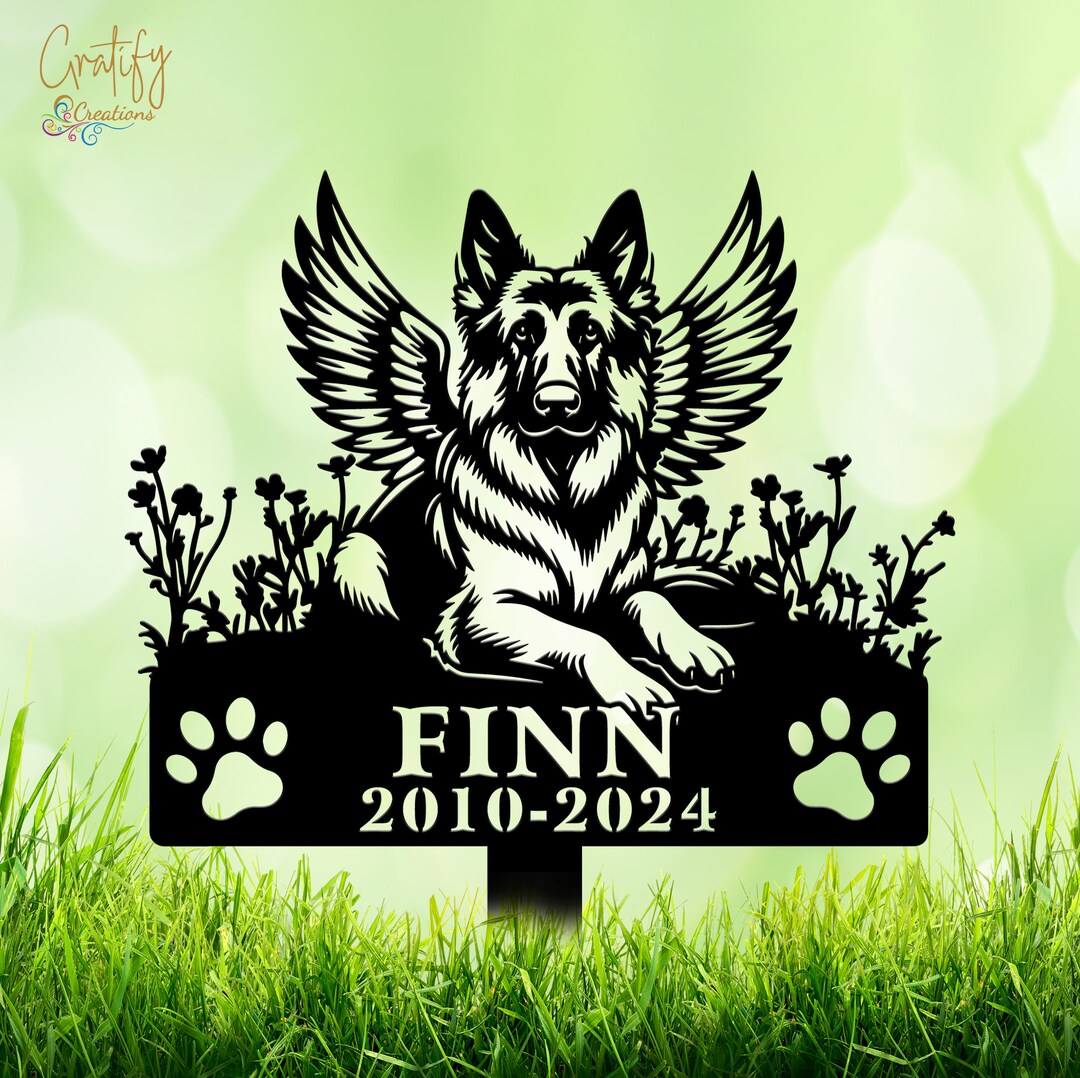 Custom Memorial Metal Sign,german Shepherd Loss,sympathy Gift,dog Metal ...