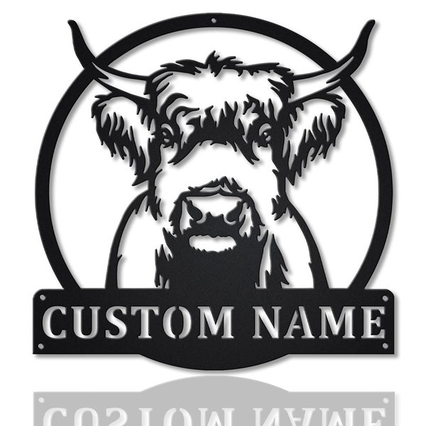 Metal Cow Sign - Etsy