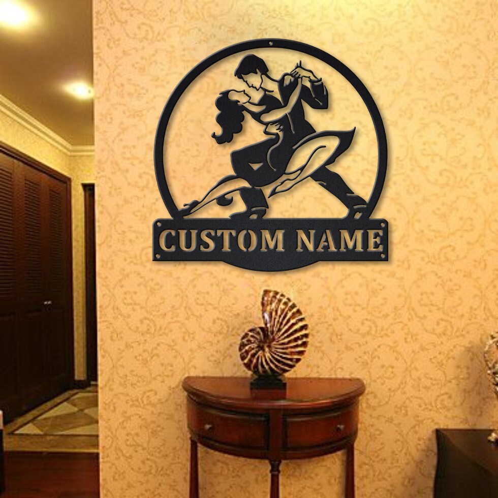 Tango Dance Sport Metal Wall Art LED Light V8, Custom Tango Sport Metal ...