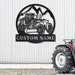 Road Grader Monogram Metal Sign Art, Custom Road Grader Metal Wall Art ...