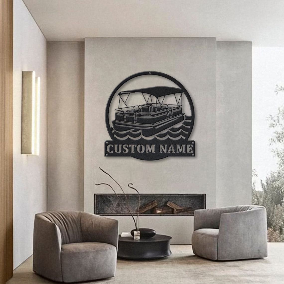 Custom Pontoon Boat Metal Sign Art V2 Personalized Pontoon - Etsy