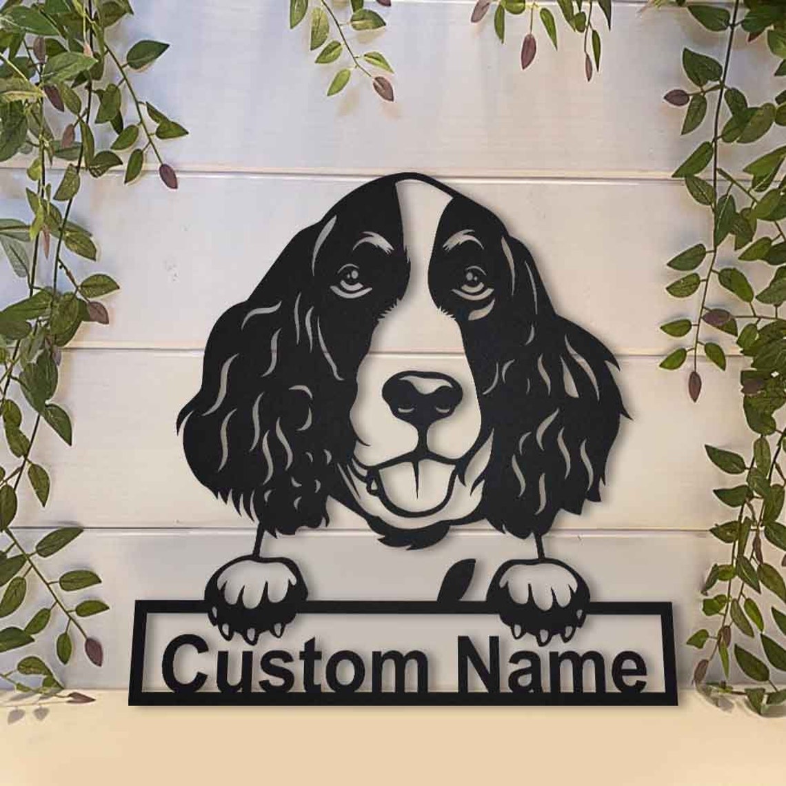 Personalized English Springer Spaniel Metal Sign Art Custom - Etsy Denmark